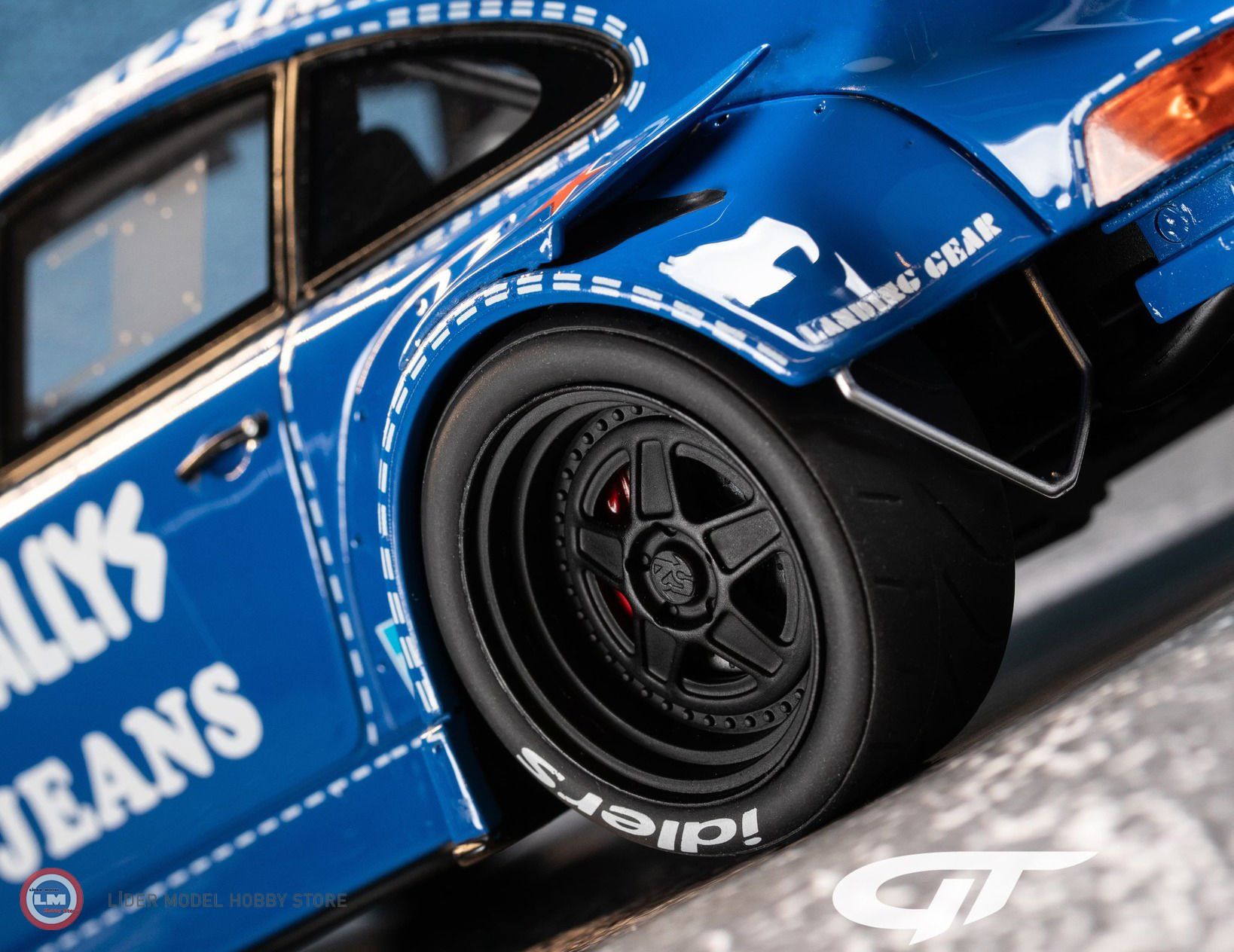 GT Spirit - 1:18 1993 PORSCHE RWB 911 (964) -- WALLY'S JEANS ARROW BLUE ...