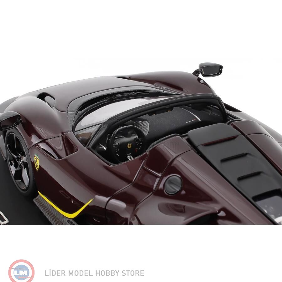 BBR - 1:18 BBR Ferrari Daytona SP3 Serie Icona (Open Roof) Rosso Rubino ...