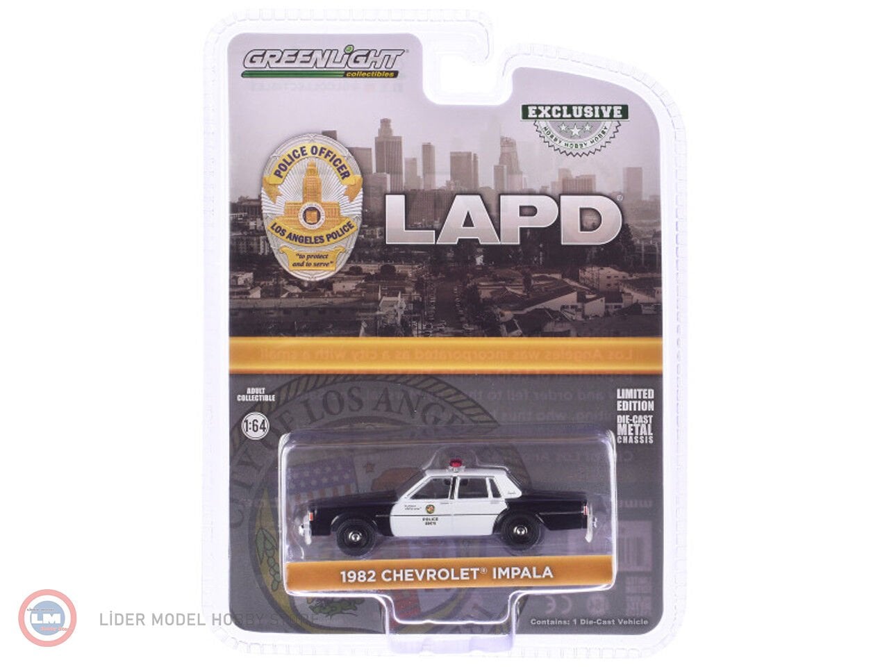 Greenlight - 1:64 Greenlight 1982 Chevrolet Impala - Los Angeles Police ...