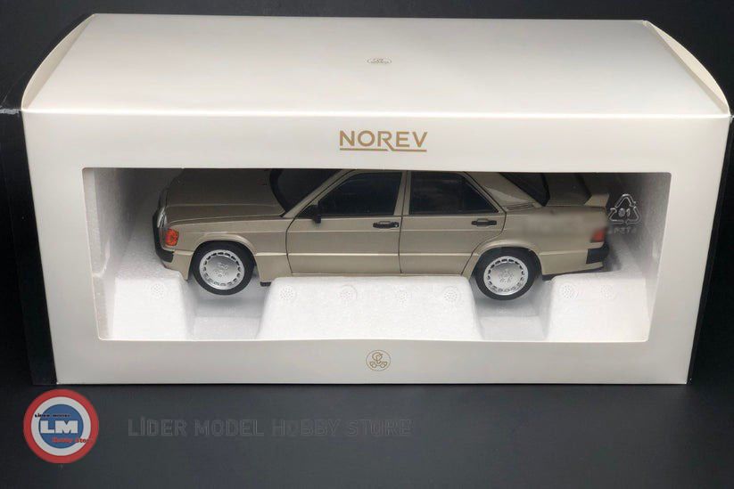 Norev - 1:18 Norev 1984 Mercedes Benz 190E 2.3-16 W201 - Smoke Silver ...