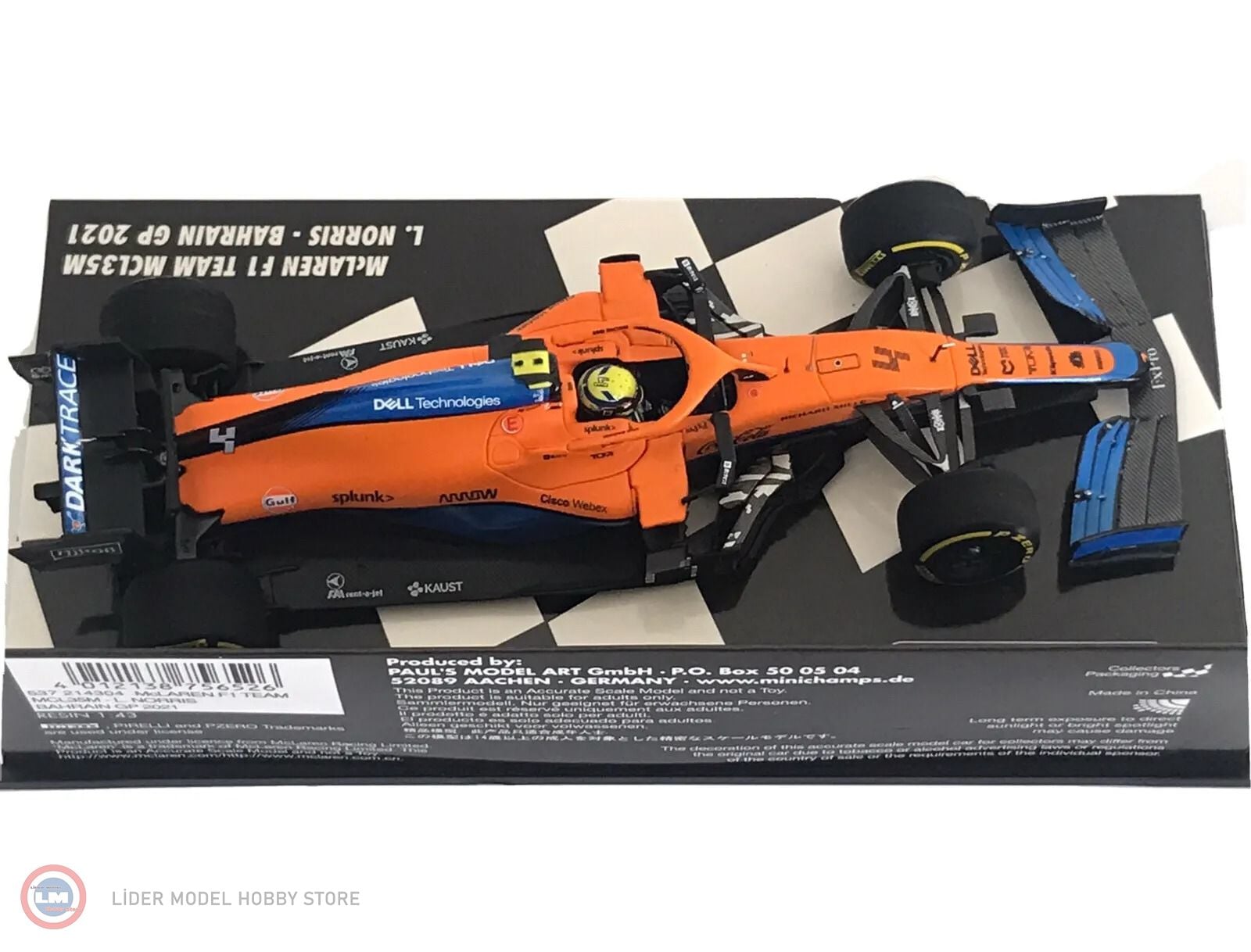 Minichamps - 1:43 Minichamps Mclaren F1 TEAM MCL35M #4-BAHRAIN GP 2021 ...